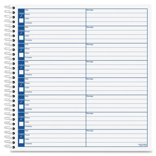 Adams Voice Mail Log Book - Walmart.com