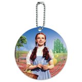 Wizard of Oz Dorothy Character Round Luggage ID Tag Card Suitcase Carry ...
