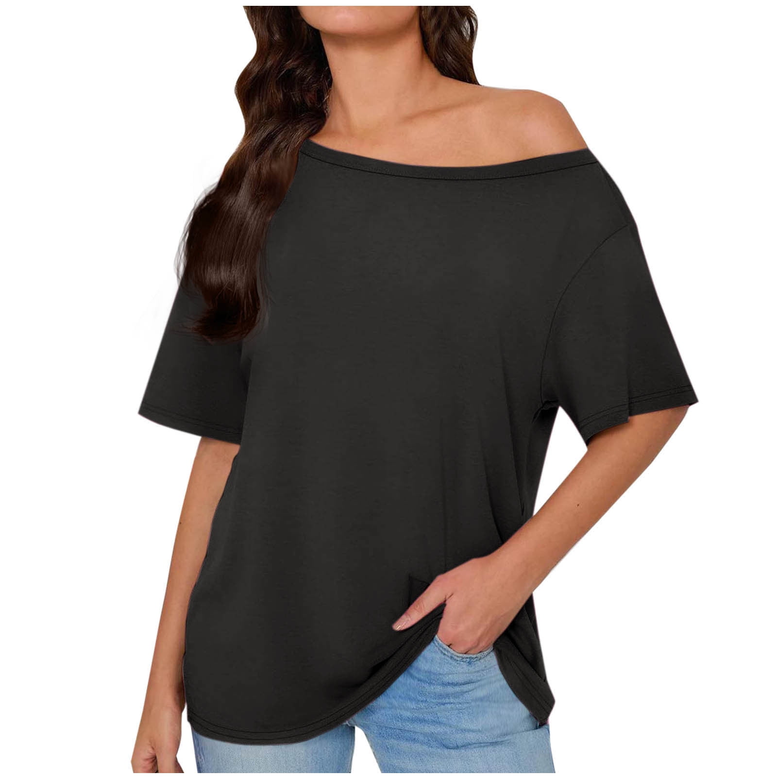 Click here for Unbranded Women Off Shoulder Tops Summer Casual Sh... prices
