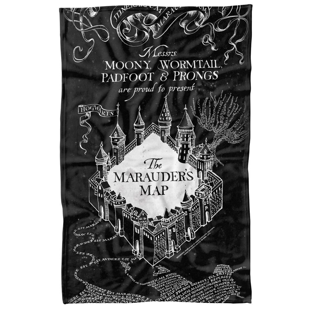 Harry Potter Marauder s Map Officially Licensed Fleece Blanket 36 X 58 harry-potter-marauder-s-map-officially-licensed-fleece-blanket-36-x-58