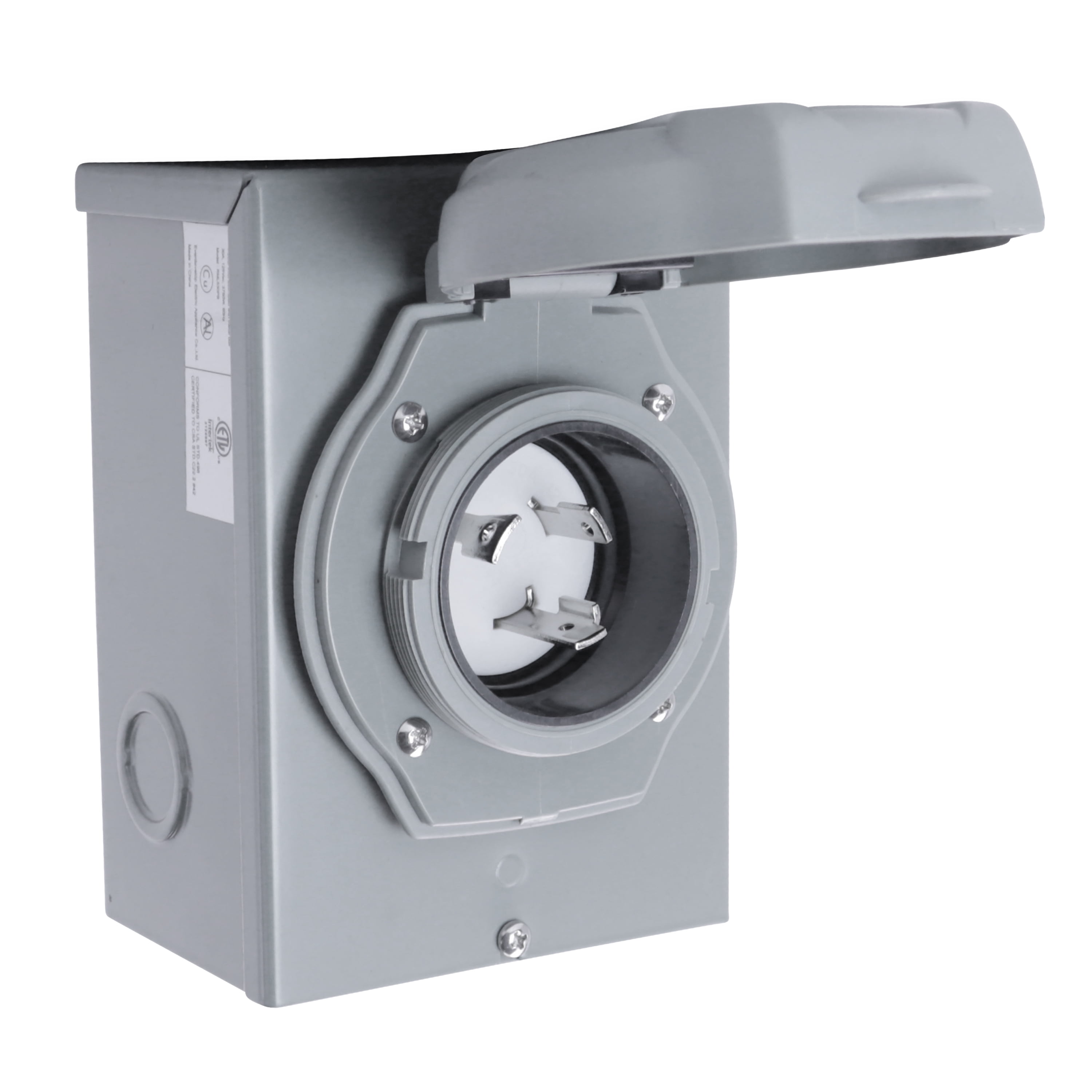 Leisure Cords 30Amp NEMA L5-30P Generator Power Inlet Box 120 Volt ...