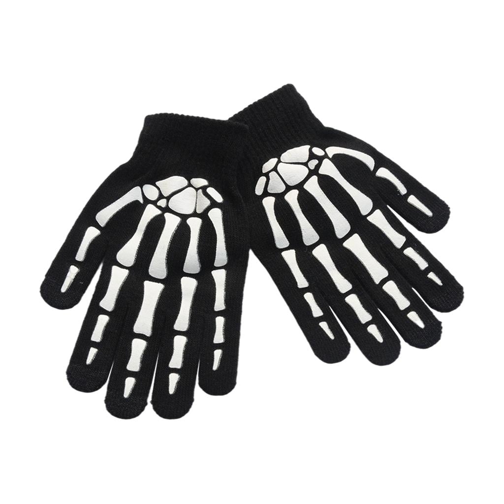 Click here for Bunblic Halloween Skeleton Gloves Bone Glow In The... prices