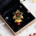 Christmas Brooch Set, Cute Holiday Pins with Tree, Bell & Snowflake ...