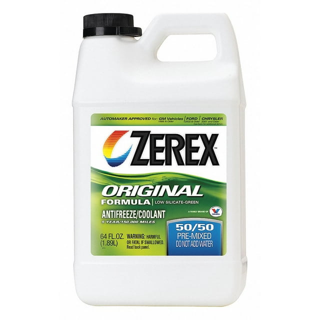 Zerex Antifreeze Coolant,1/2 gal.,RTU ZXRU4 - Walmart.com