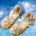 LYHaoo Girls Sandals Children's Girls Crystal Dress Shoes Glitter ...