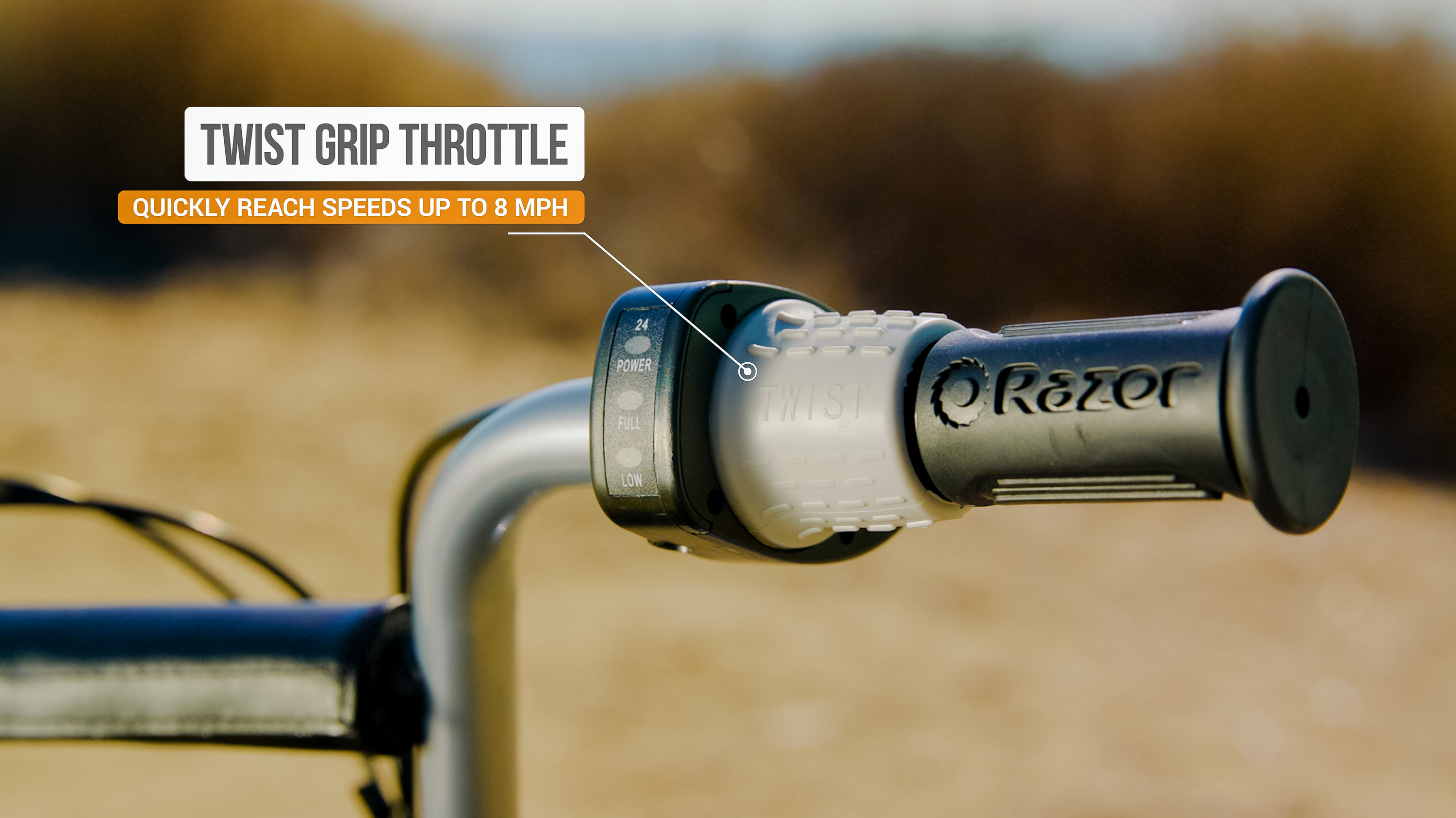 Buy Razor Dirt Quad - 24V Electric 4-Wheeler ATV - Twist-Grip Variable ...