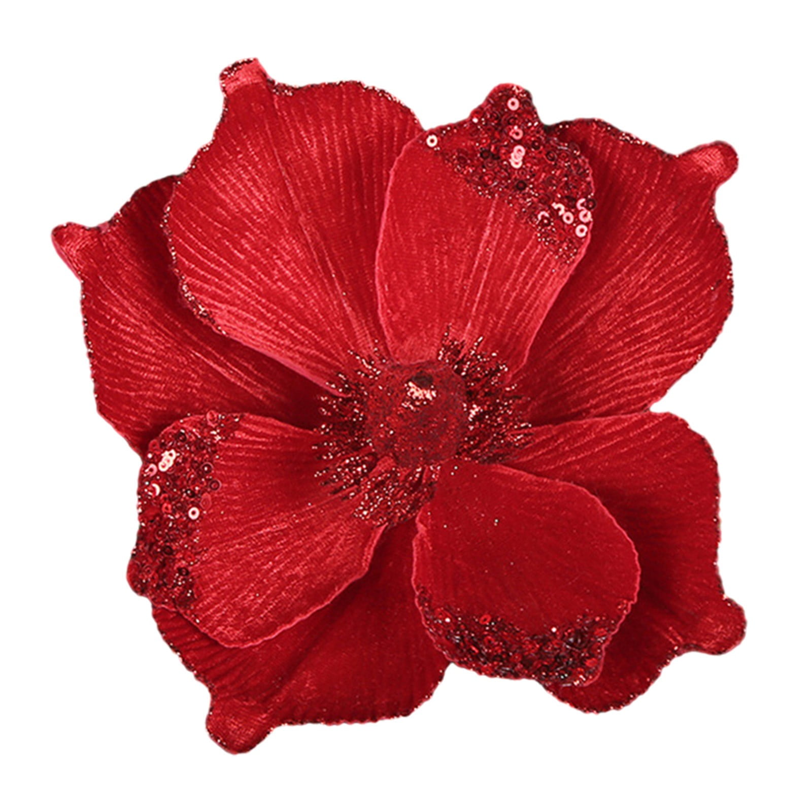 Click here for Bgsha 22cm Christmas Poinsettia Glitter Flower Han... prices