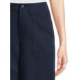 Time and Tru Women's Cropped Wide Leg Pants, Inseam 24", Sizes 2-20 ...