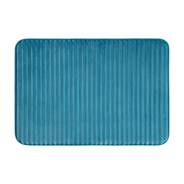Mainstays Aqua 2-Piece Performance Foam 17"x 24" Bath Rug Set - Walmart.com
