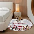 5ft Round Rug Christmas Animals Area Rugs for Living Room Bedroom ...
