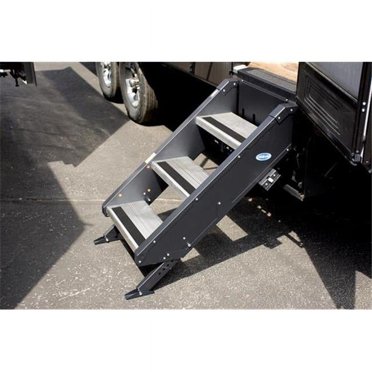 Brophy Products AS03 3-Step Aluminum RV Scissor Steps with 24" to 30 ...