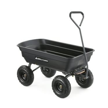 Gorilla Carts GOR400 400-lb. Steel Mesh Garden Cart with 10" Tires - Walmart.com
