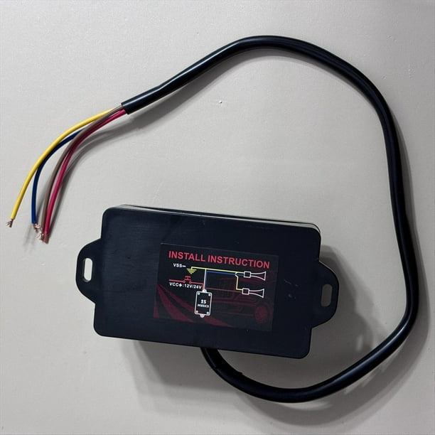 12V-24V 25-Tone Cuerno Musical Cuerno Electrónico Controlador Cuerno ...