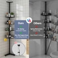 4-Tier Adjustable Freestanding Bathroom Organizer Floor Shelf for ...