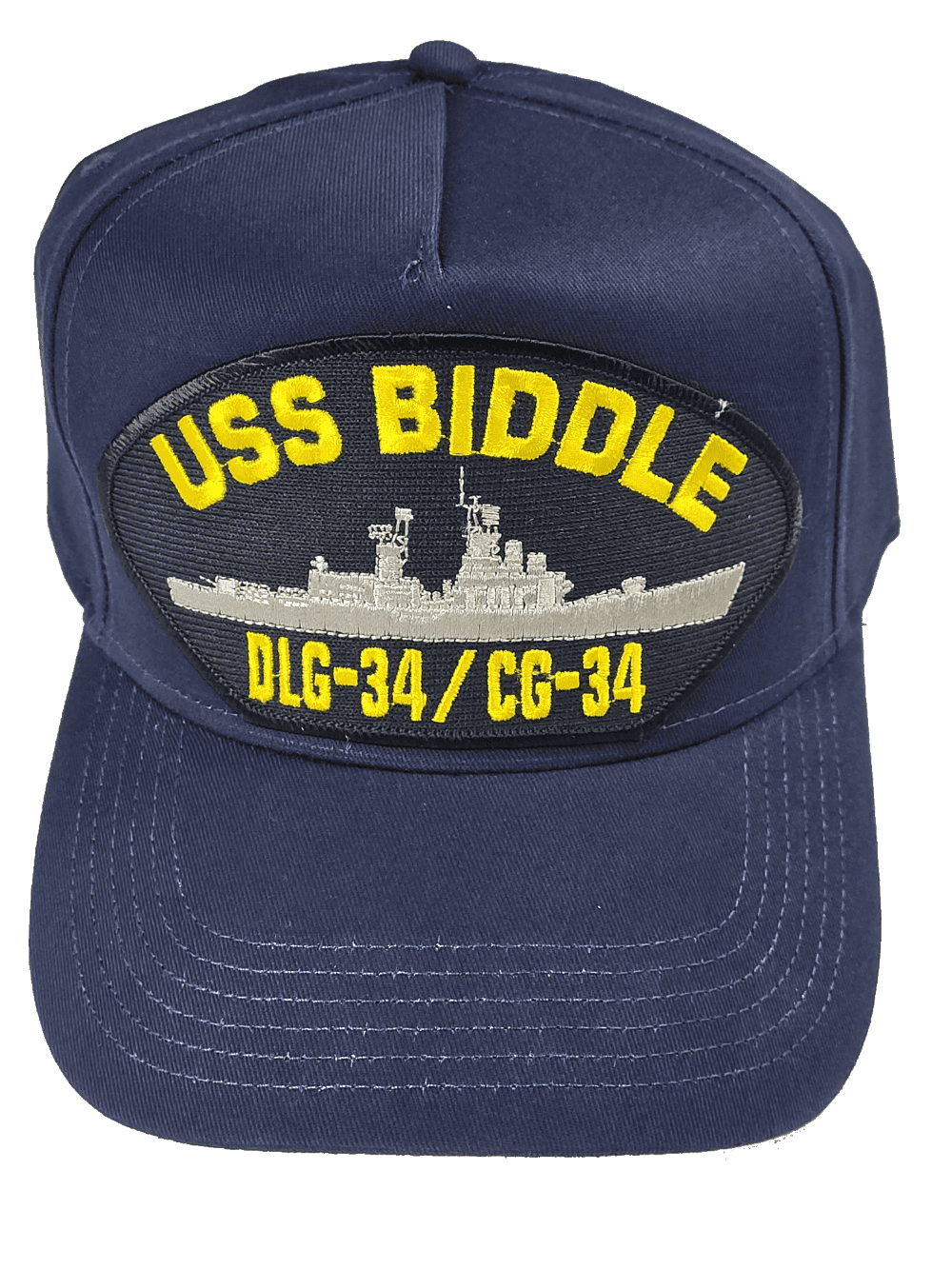 USS Biddle DLG-34/CG-34 Ship HAT - Navy Blue - Veteran Owned Business ...