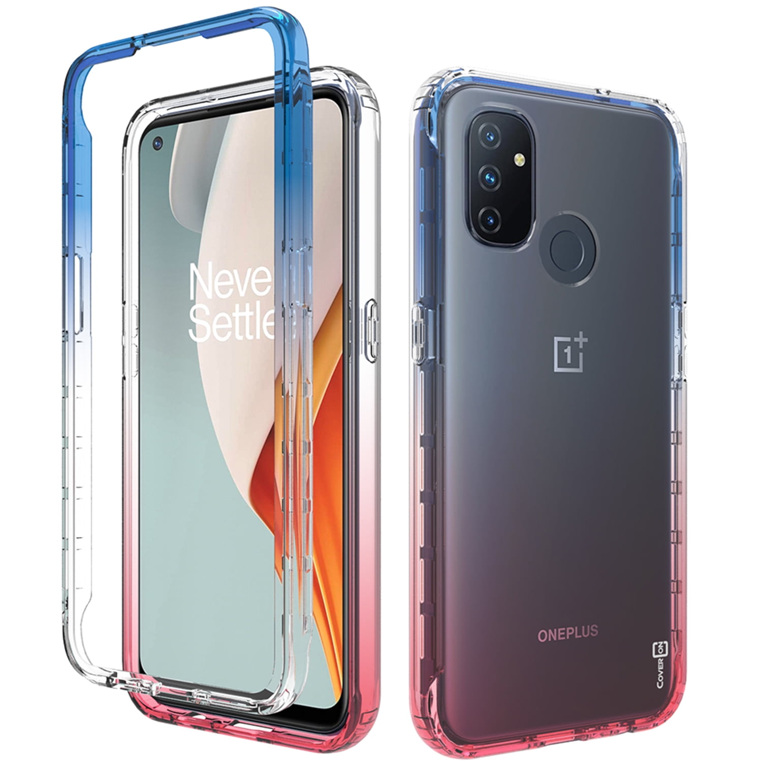 CoverON OnePlus Nord N100 Phone Case, Gradient Heavy Duty Clear Full ...