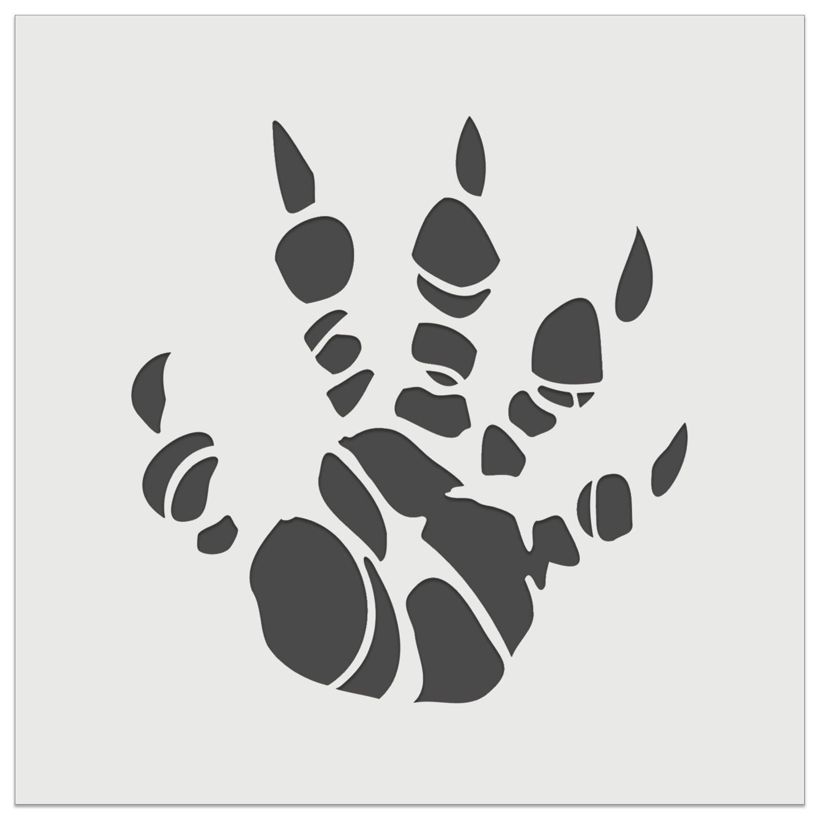 Dragon Claw Footprint Talon DIY Cookie Wall Craft Stencil - 11.5 Inch ...