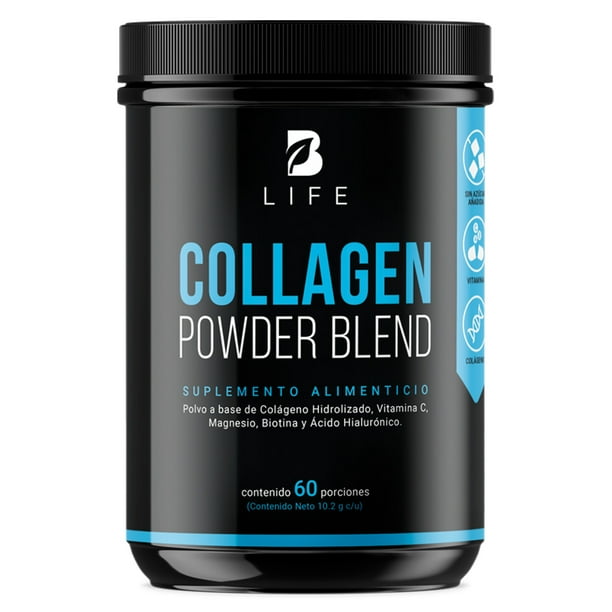Colágeno Hidrolizado 60 Tomas Con Biotina B Life BLIFE POLVO | Walmart ...