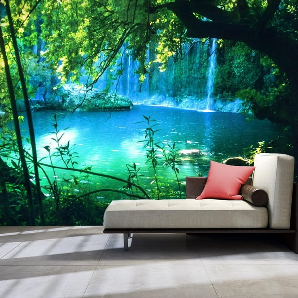 Tiptophomedecor Peel and Stick Nature Wallpaper Wall Mural - Kursunlu ...