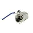 One-Piece Ball Valve 1/2" 3/4" 1" 1-1/4" 1-1/2" 2" 304 Stainless Steel ...