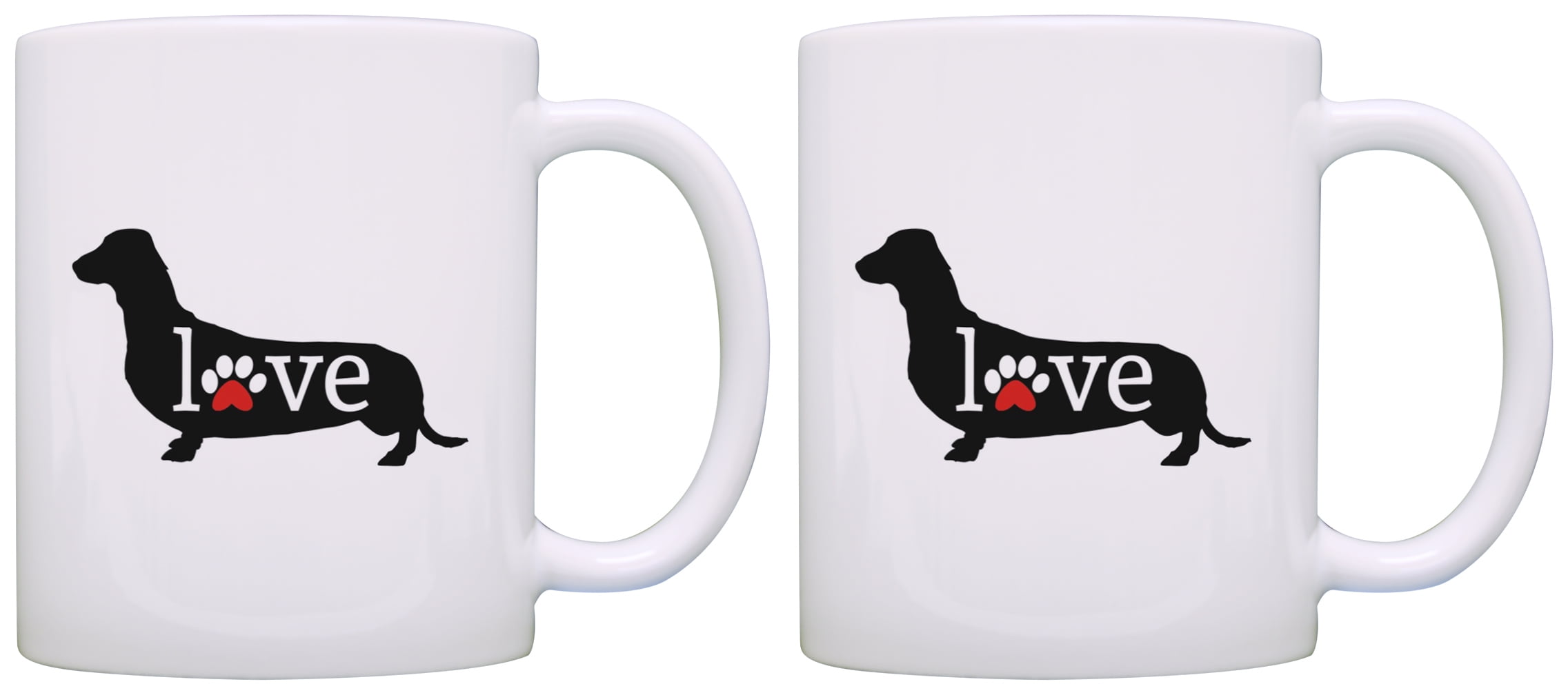 ThisWear Dog Lover Gifts Dachshund Love Dog Paw Prints Wiener Dog 11 ...