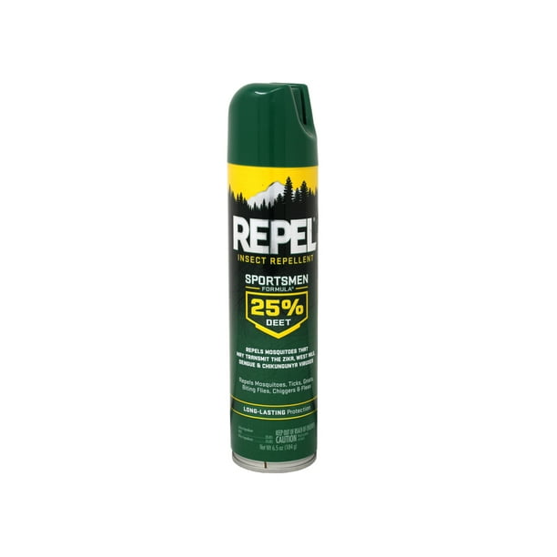 REPEL® Sportsmen Formula Aerosol 25% DEET (NEW) 6.5 oz - Walmart.com