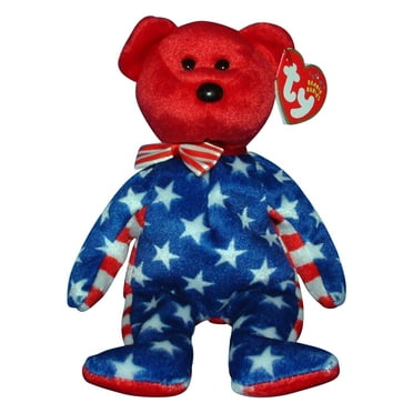 Ty Beanie Baby: Red, White & Blue the Bear | Stuffed Animal | MWMT ...