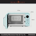 Magic Chef MC77CMM 0.7-cu. ft. 700-Watt Retro Countertop Microwave ...
