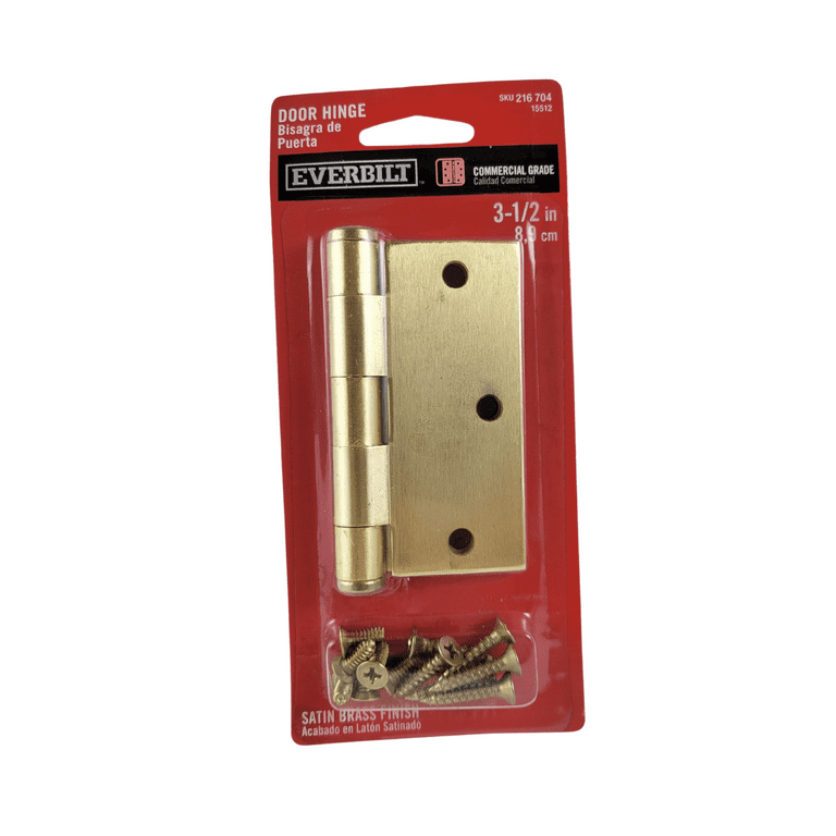 Everbilt 2 In X 2 In Satin Brass Narrow Utility Hinge