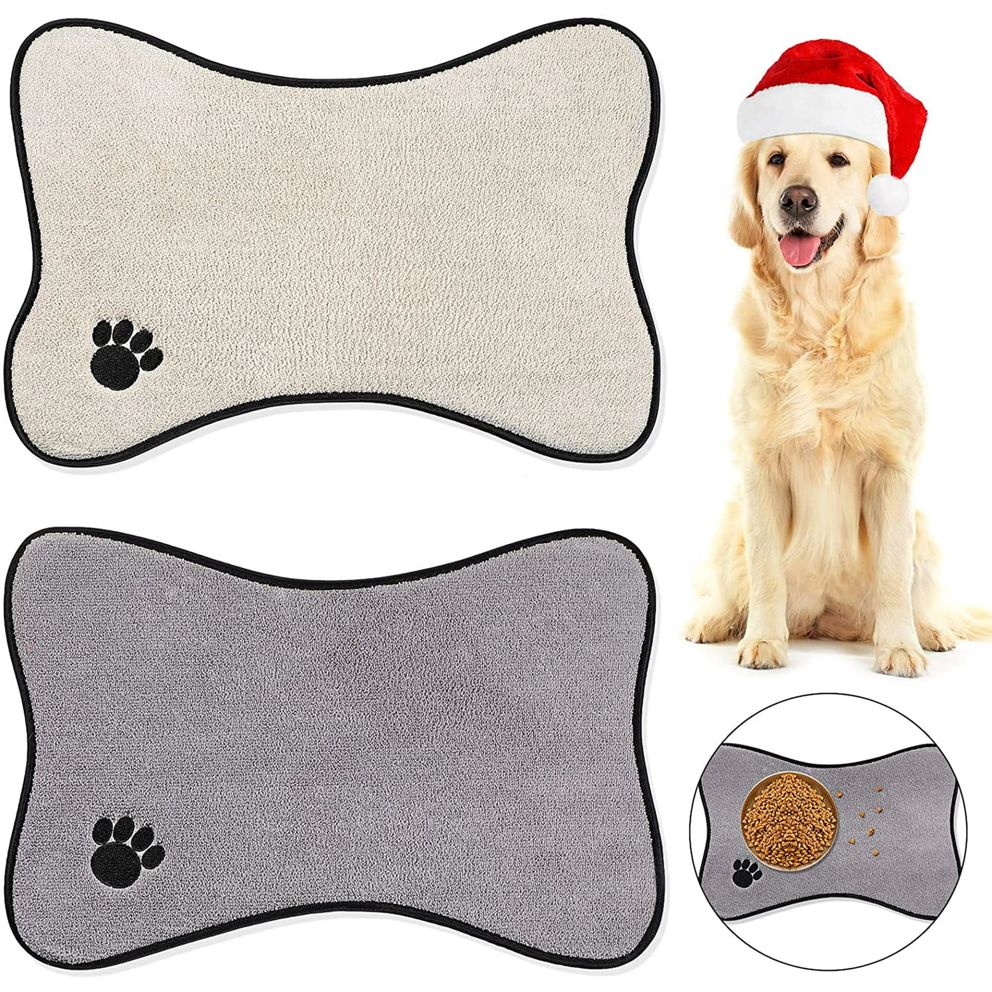 Click here for Junsice Dog Mat For Food And Water 2 Pieces Bone S... prices