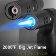 2 Pack Butane Torch Lighter Big Jet Flame Refillable Portable Butane ...