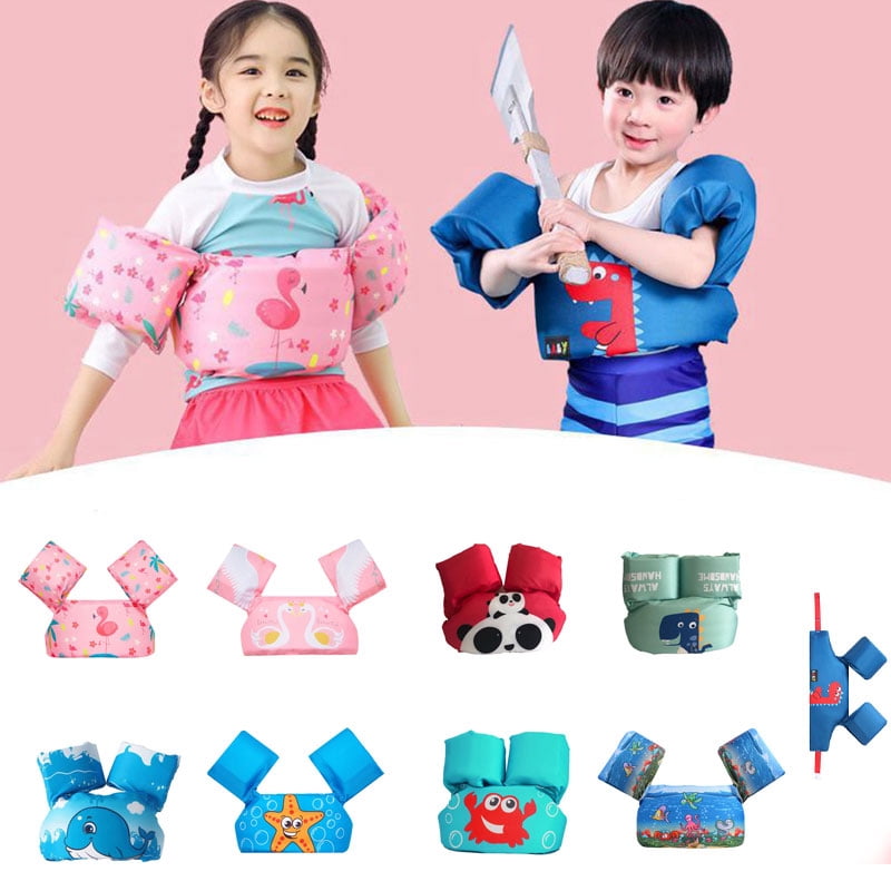Buy Kids Pool Floats Swim Vest Life Jacket for 2-6, Toddler Arm ...