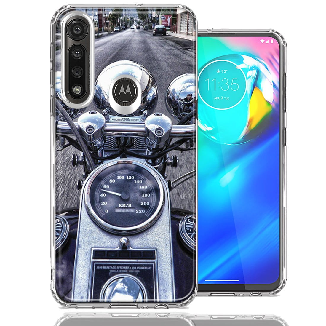 MUNDAZE For Motorola Moto G Power Motorcycle Chopper Design Double ...