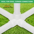 4Pack 3/4" PVC Pipe Fitting 5-Way Elbow Connector SCH40 Side Outlet Tee ...