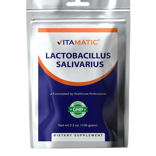 Polvo probiótico Vitamatic Lactobacillus Salivarius 100g | Bodega ...