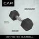 CAP Barbell Coated Hex Dumbbell, Single 30 lbs - Walmart.com