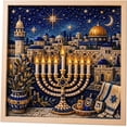DIY Hanukkah Pearl Art Kit, Pearl Diamond Art Craft with Hanukkah ...