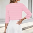 Loyisod Women's Thin Shrugs 3/4 Sleeve Lightweight Dot Cropped Tops ...