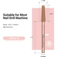 MelodySusie Cone Shape Nail Drill Bits, 3/32'' Tungsten Carbide, Medium ...