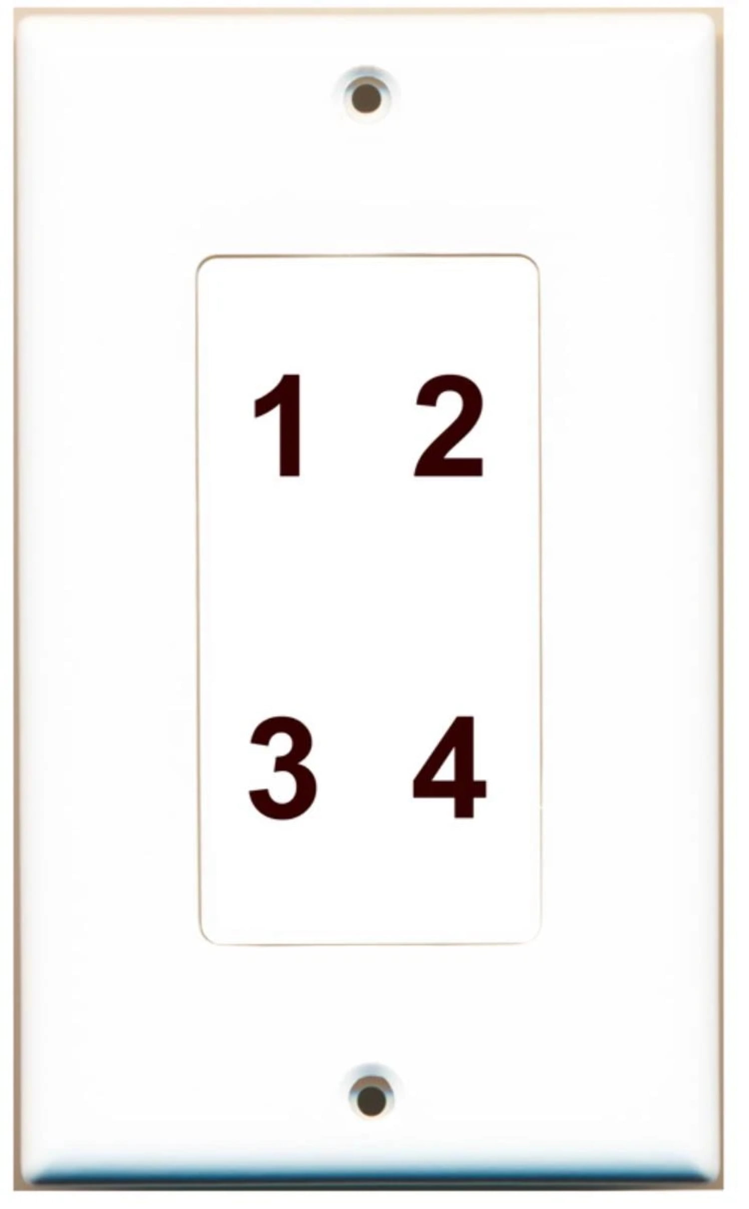Ultra Spec Cables Custom Wall Plate White with up to 4 Keystone Ports ...