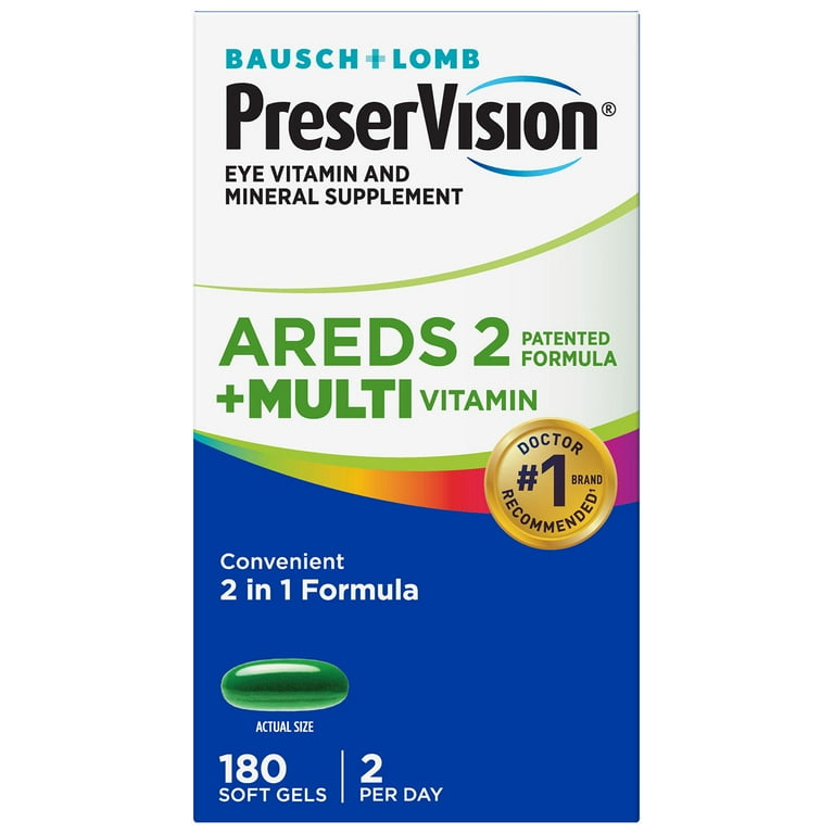 PreserVision® AREDS Formula Multivitamin, Eye Vitamin And, 58% OFF