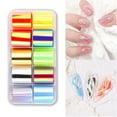 ZAROYEAX 10 Rolls Color Holographic Nail Art Foil Transfer Roll Set Mix ... ZAROYEAX 10 Rolls Color Holographic Nail Art Foil Transfer Roll Set Mix ...