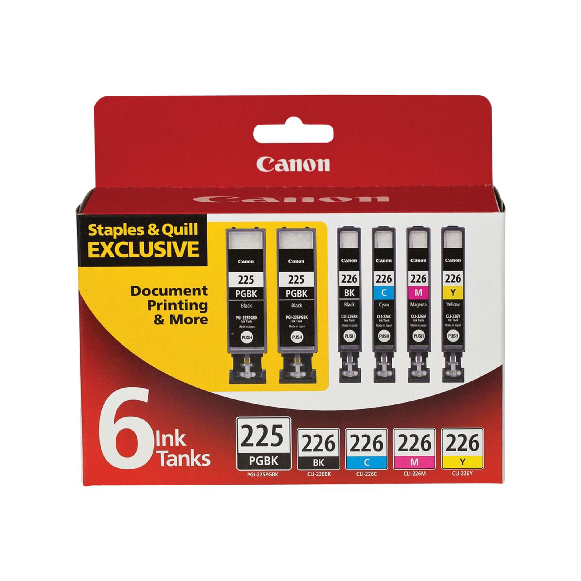 Click here for Canon Pgi-225/Cli-226 Pgbk/Bk/C/M/Y Value 6-Pack -... prices