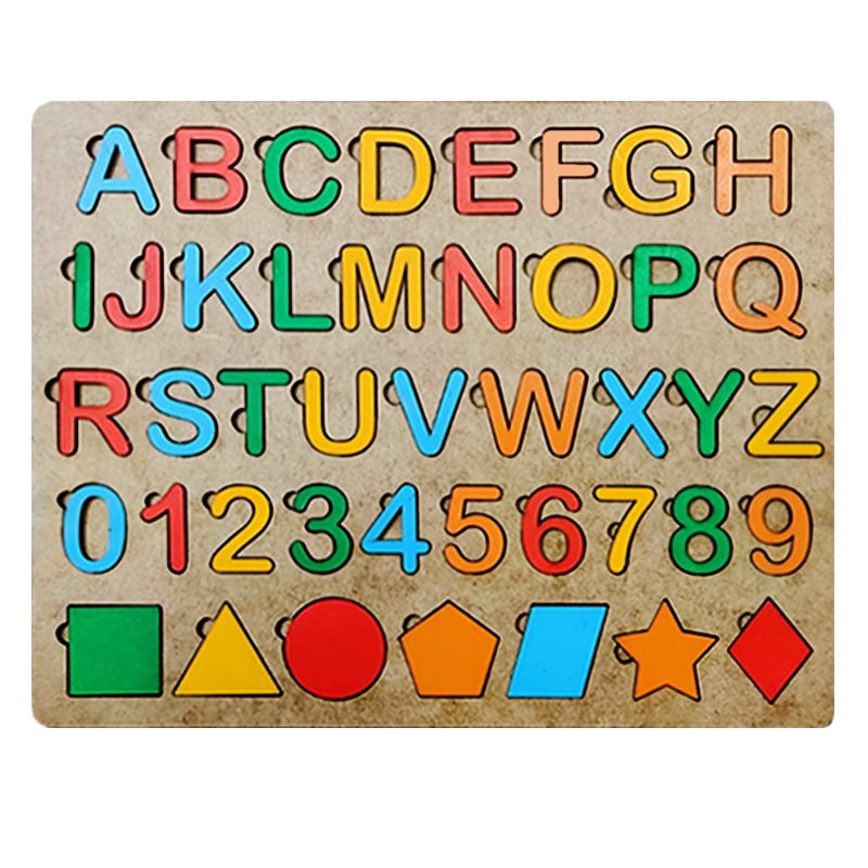 Juguete Pedagógico / Educativo Letras, Formas y Números de Colores en ...