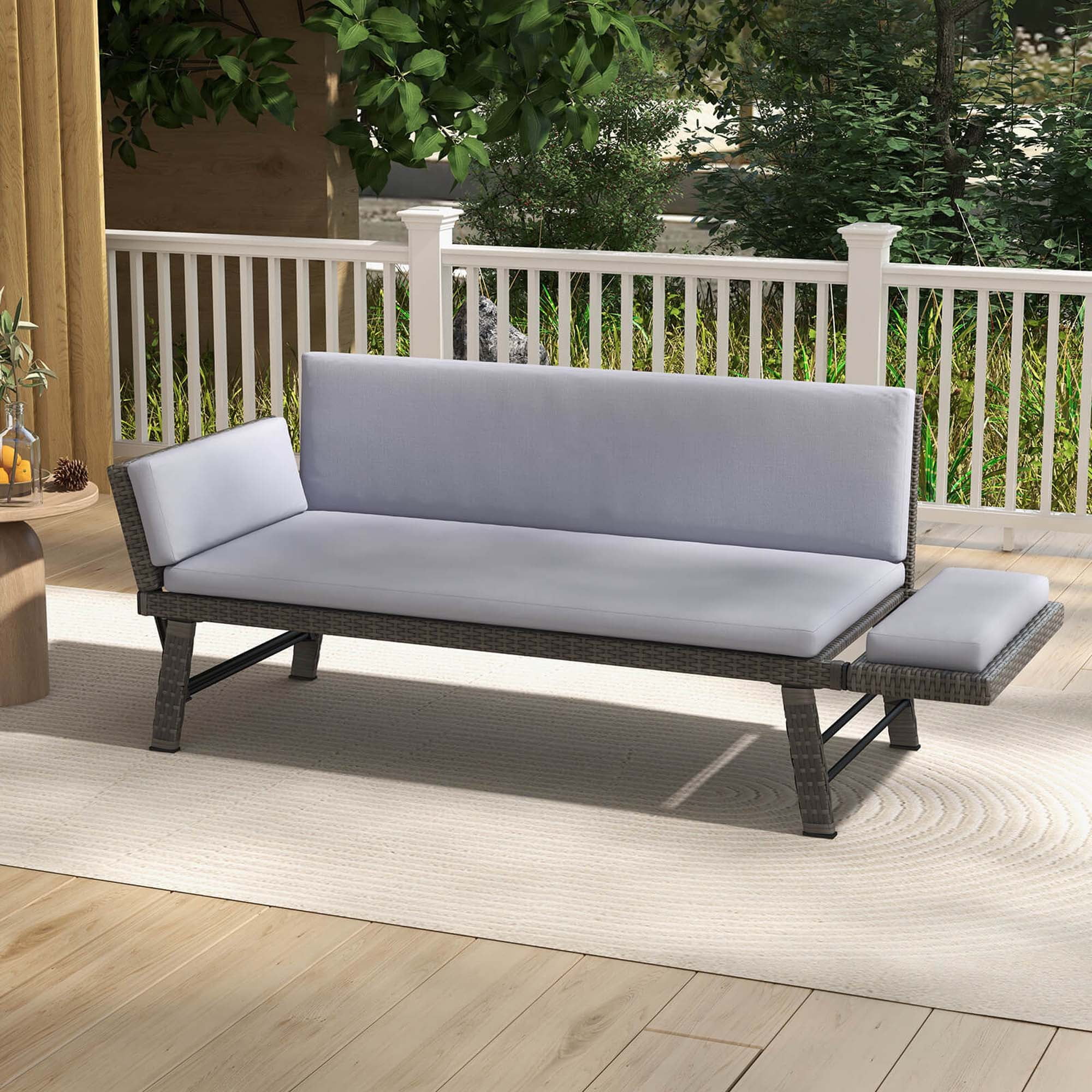 Click here for Costway Outdoor Convertible Sofa Daybed With Adjus... prices