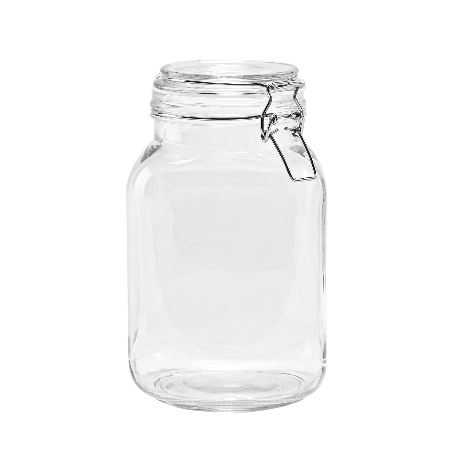 Mainstays Kitchen Storage 67-Ounce Clear Glass Lock Lid Jar, Airtight ...