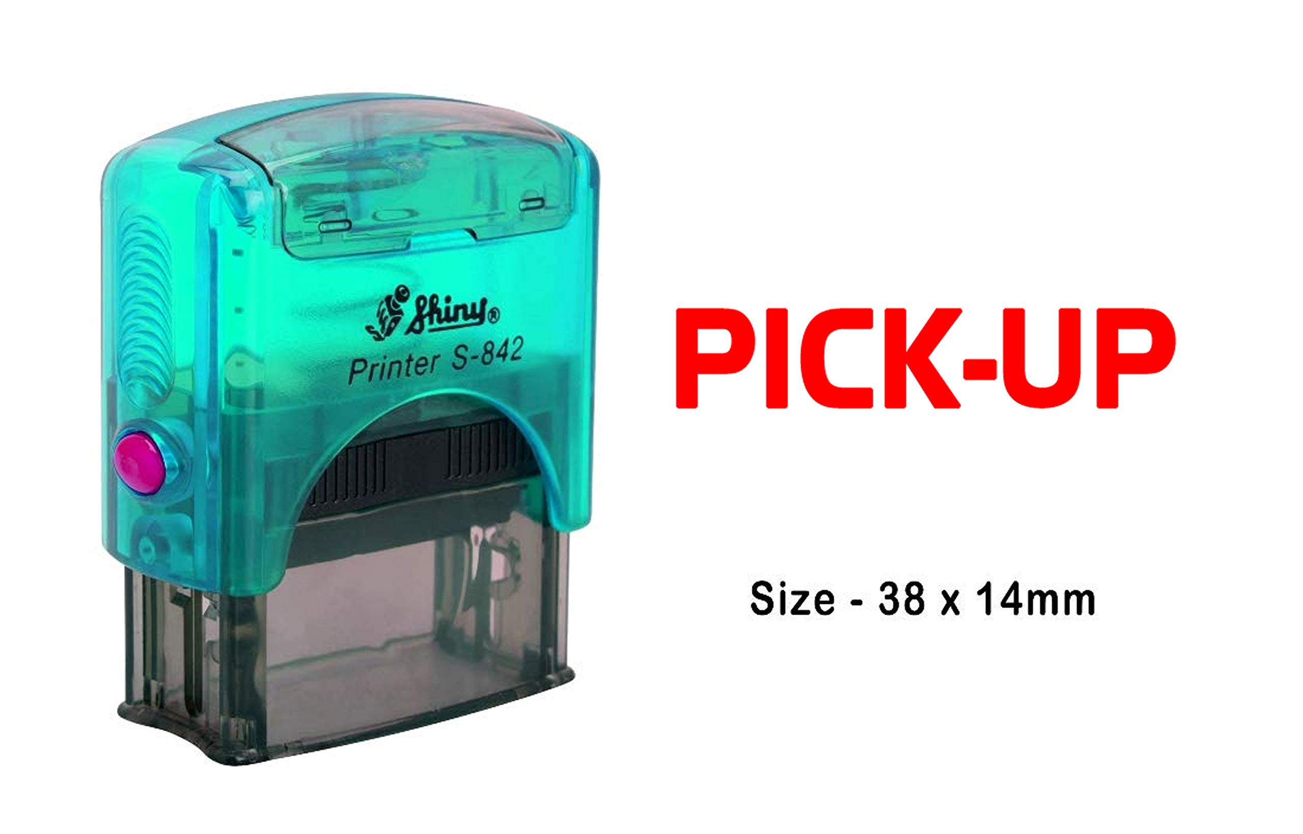 PrintValue Pick-UP Print Plastic Stamp Clear Print for Office Use Shiny ...