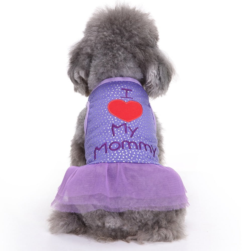 Falda para mascotas, de gasa morada, para primavera y verano, patrón ...