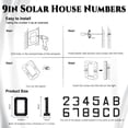 9IN 2-Black LED Lighted House Numbers Outdoor Address Sign - Walmart.com