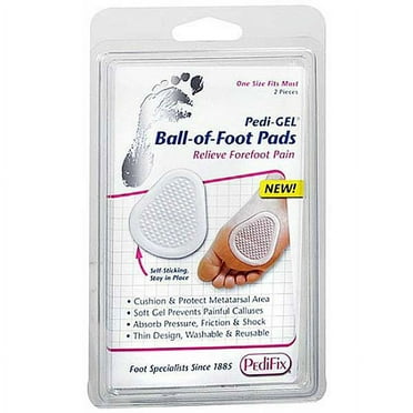 2 Pairs Soft Gel Ball of Foot Cushions, Metatarsal Gel Pads Ball of ...